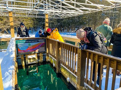 Kitchiti Kipi In Winter Breathtaking Must See Attraction In Michigan