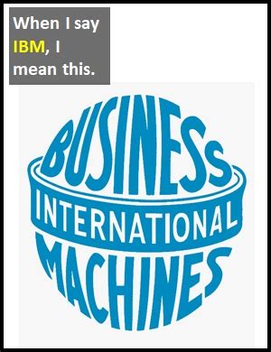 IBM What Does IBM Mean