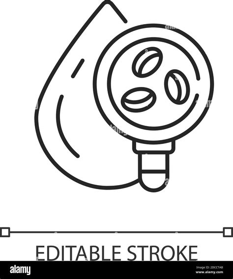 Blood Cell Test Linear Icon Stock Vector Image And Art Alamy