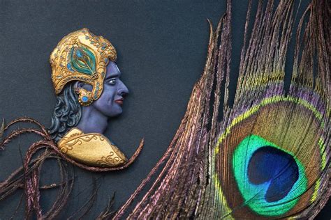Lord Krishna With Peacock Feather Lord Krishna Gita Love Nature