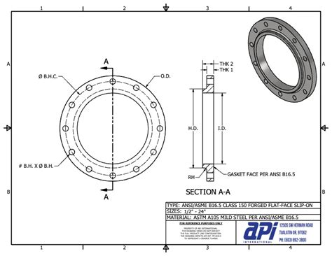 Industrial Flat Face Flanges Multiple Materials And Specifications