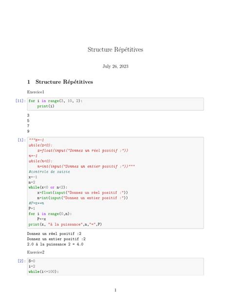 Exercices De Programmation Python Pdf