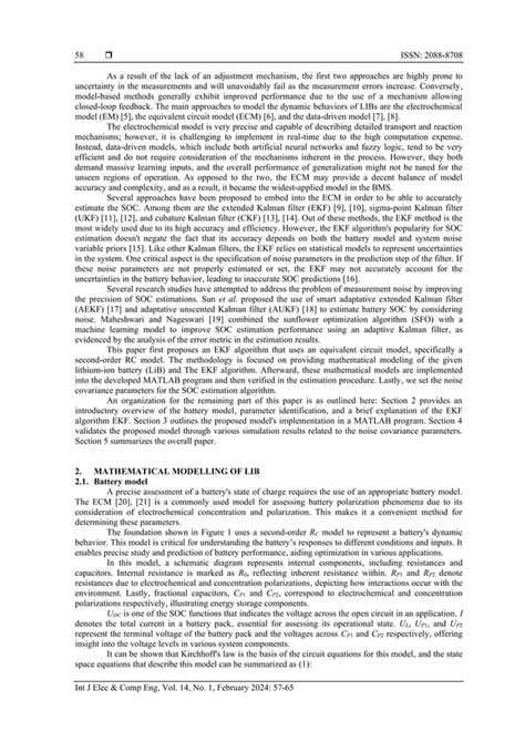 Reduce State Of Charge Estimation Errors With An Extended Kalman Filter Algorithm Pdf