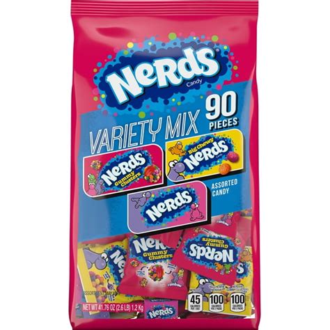 Nerds Variety Pack 90 Count 41 76 Ounce Mixed Bag