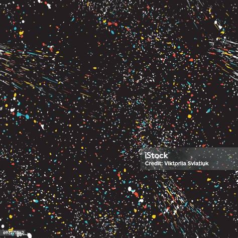 그런 지 스타일에 추상적인 배경입니다 잉크 밝아진 완벽 한 패턴 핸드는 스프레이 질감을 그려집니다 컬러 일러스트입니다 페인트에 대한 스톡 벡터 아트 및 기타 이미지 Istock