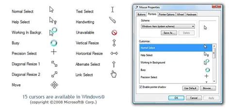 Common Types Mousecape Cursors Genspark