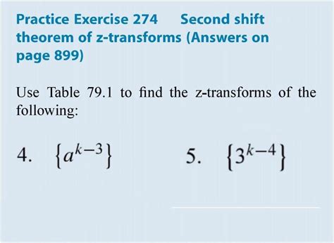 Solved Practice Exercise 274 Second Shift Theorem Of