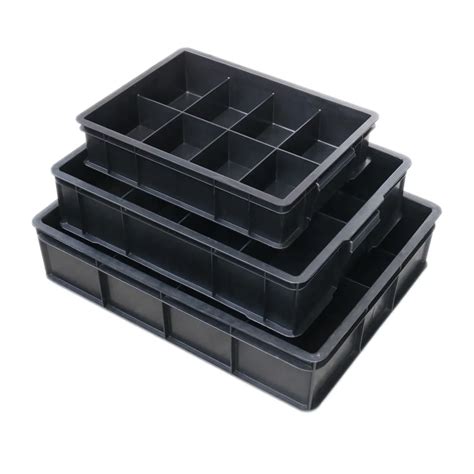Antistatic Safety Hinged Boxes With Containers Stackable Trays Esd