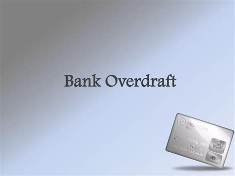 Bank Overdraft Pptx