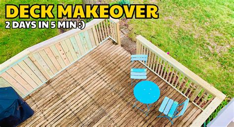 Deck Makeover On A Budget 2 Days In 5 Minutes Diy