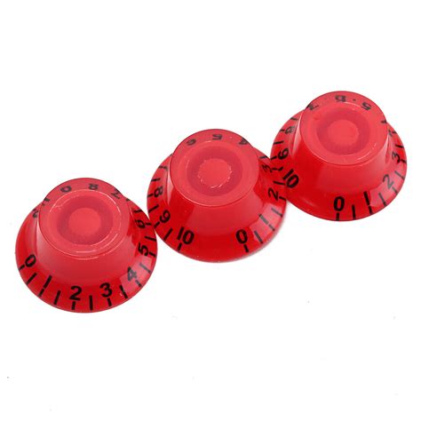 Worgeous 3pcsset Round Guitar Knobs Volume Tone Control Knobs Rotary Knobs Style Electric