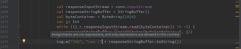 How To Write While Loop With Responseinputstreamread In Kotlin Android