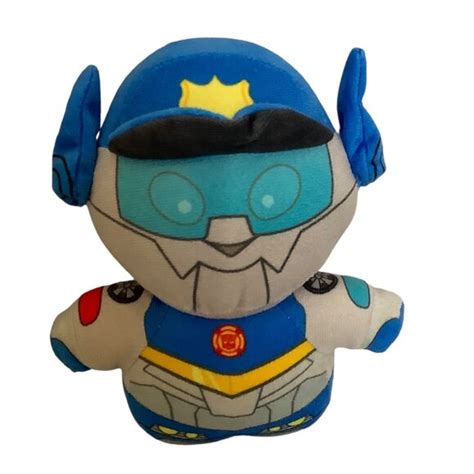Toy Factory Toys Transformers Chase Throttlebot Rescue Bots Academy Plush Stuffed Toy 75