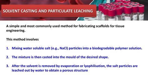 Tissue Engineering Solvent Casting Particulate Leaching And Selective Laser Sintering Pptx