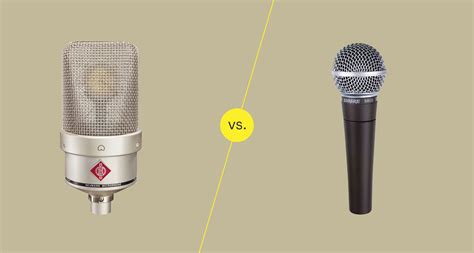 Condenser Microphones Vs Dynamic Microphones