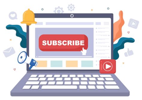 Subscribe Icon Button And Envelope Background Vector Illustration Communication Notification