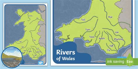 Welsh Rivers Map Rivers In Wales Twinkl