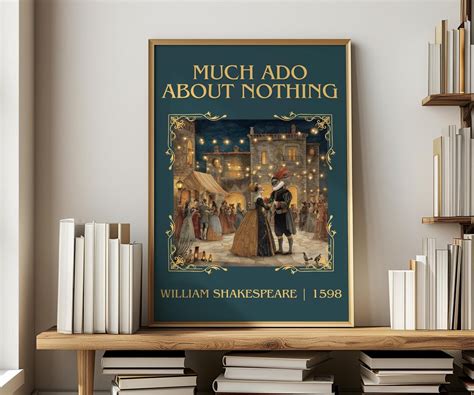 Much Ado About Nothing By William Shakespeare Minimalist Print Classic