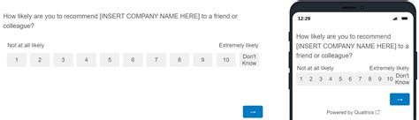 Horizontal Multiple Choice 1 10 Scale Questions Xm Community