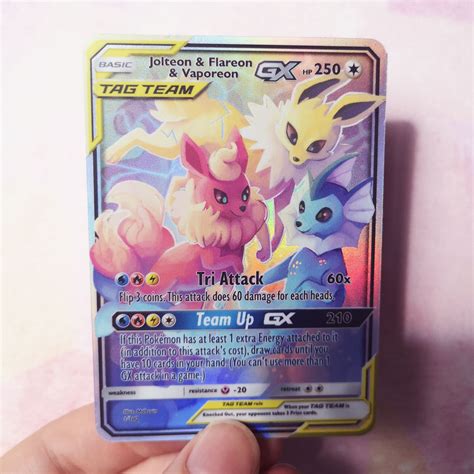 Pokémon Flareon Holo Vaporeon Holo Jolteon Holo Eevee Munimoro