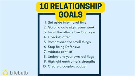 10 Relationship Goals Every Couple Should Have
