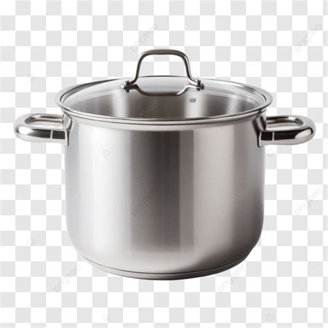 흰색 배경에 반짝이는 스테인리스 냄비 빛나는 스테인리스 강철 냄비 Png 일러스트 및 이미지 에 대한 무료 다운로드 Pngtree