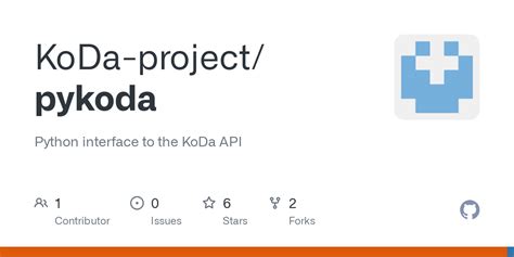 Github Koda Projectpykoda Python Interface To The Koda Api