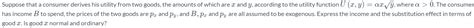 Solved Suppose That A Consumer Derives His Utility From Two