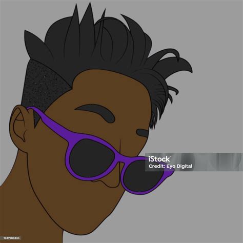 No Face Person Wearing Sunglasses Illustration Stock Illustration