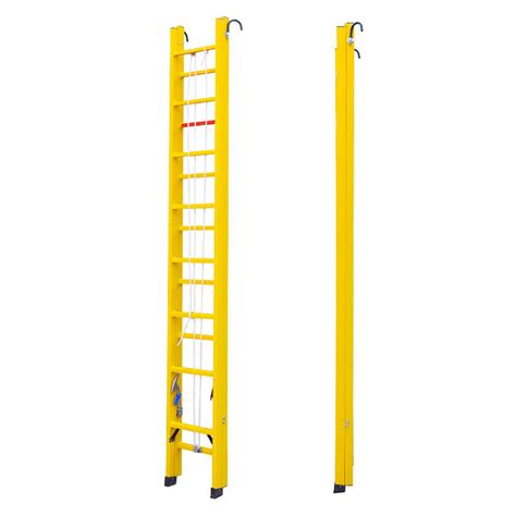 196 Ft Fiberglass Extension Ladder With Hook For Electrical Ecvv Uae