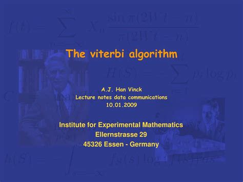Ppt The Viterbi Algorithm Powerpoint Presentation Free Download Id966338