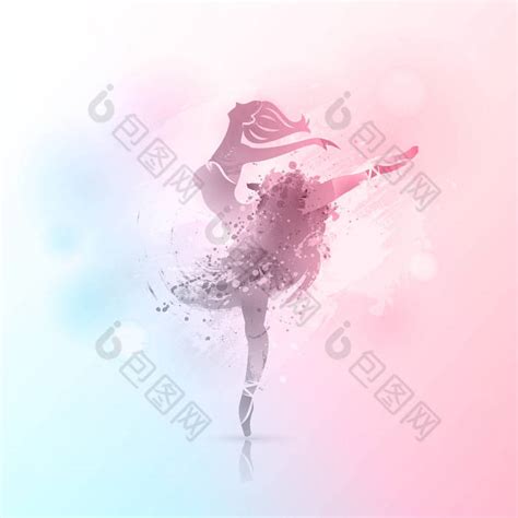 芭蕾舞女演员在舞蹈背景图片 包图网企业站