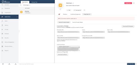 Saml Sso Using Zoho Directory Prior To 7400