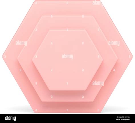 Pink Polygonal Vertical Wall Multilevel Geometric Basic Foundation 3d