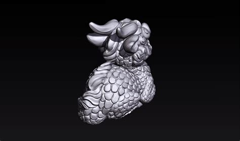 Stl File Cute Grumpy Dragon 🐉・model To Download And 3d Print・cults