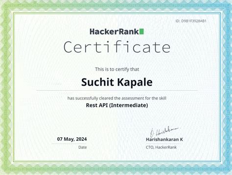 Suchit Kapale On Linkedin Nodejs Api Restapi Hackerank