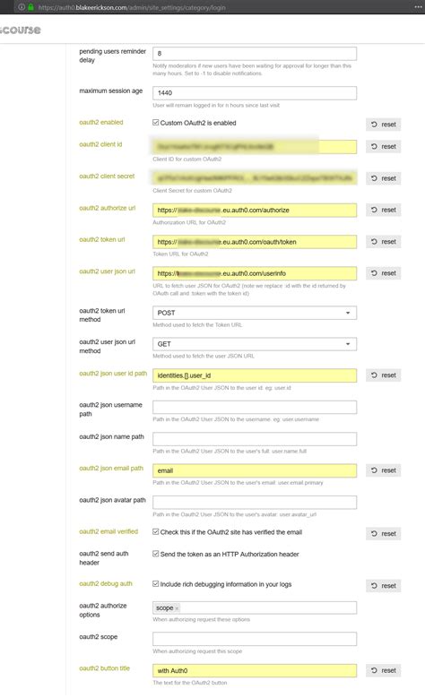 Possible Oauth2 Problem With Discourse And Auth0 Eu Sites Auth0 Community
