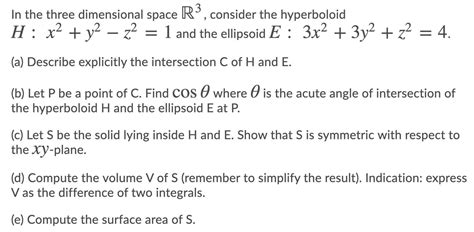 solved in the three dimensional space r3 consider the