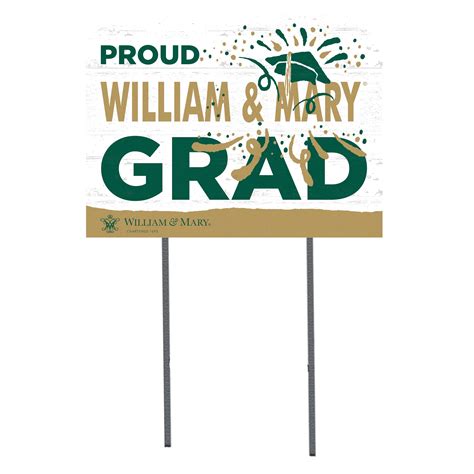 William And Mary Tribe 18 X 24 Grad Yard Sign