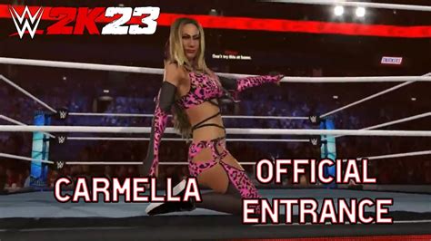 Wwe 2k23 Carmella Full Official Entrance Youtube