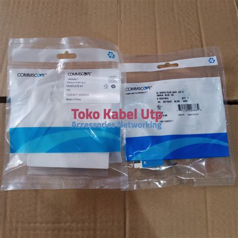 Jual Modular Data Cat 6 Komplit Faceplate Dan Modular Cat 6 Amp Commscope Jakarta Pusat