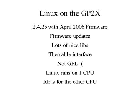 GNU Linux On Handheld Gaming Devices Chris McCormick Ppt Download