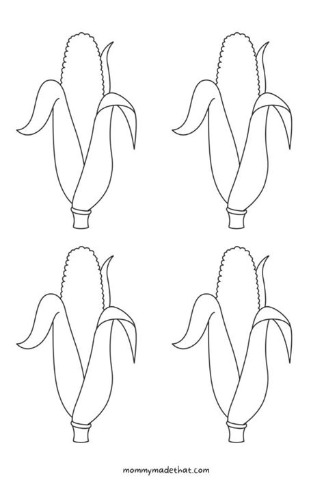 Free Printable Corn Templates And Outlines For Fall Crafts