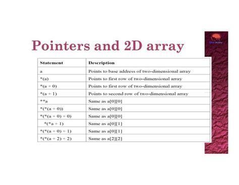 13 Pointer And 2d Array Ppt