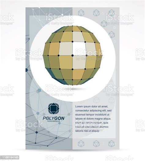통신 기술 비즈니스 코포어링 전단지 템플릿 그래픽 벡터 그림입니다 추상 밝은 기하학적 형태 3d 모양 0명에 대한 스톡 벡터 아트 및 기타 이미지 Istock