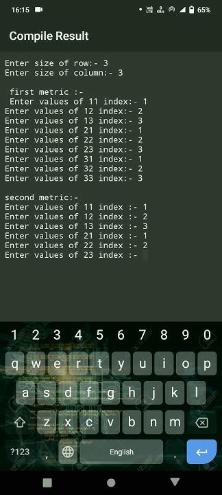 Addition Of Two Metrics In Cpp Language C Coding Lover