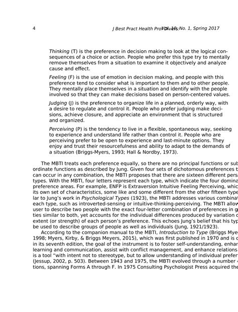 Systematic Review Of Mbti Validity And Reliability Studies