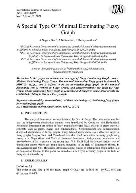 Pdf A Special Type Of Minimal Dominating Fuzzy Graph