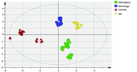 Scatter Plot Of Partial Least Squares Discriminant Analysis Model