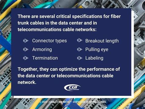 Optimizing The Fiber Trunk Cable In Data Centers And Telecommunications